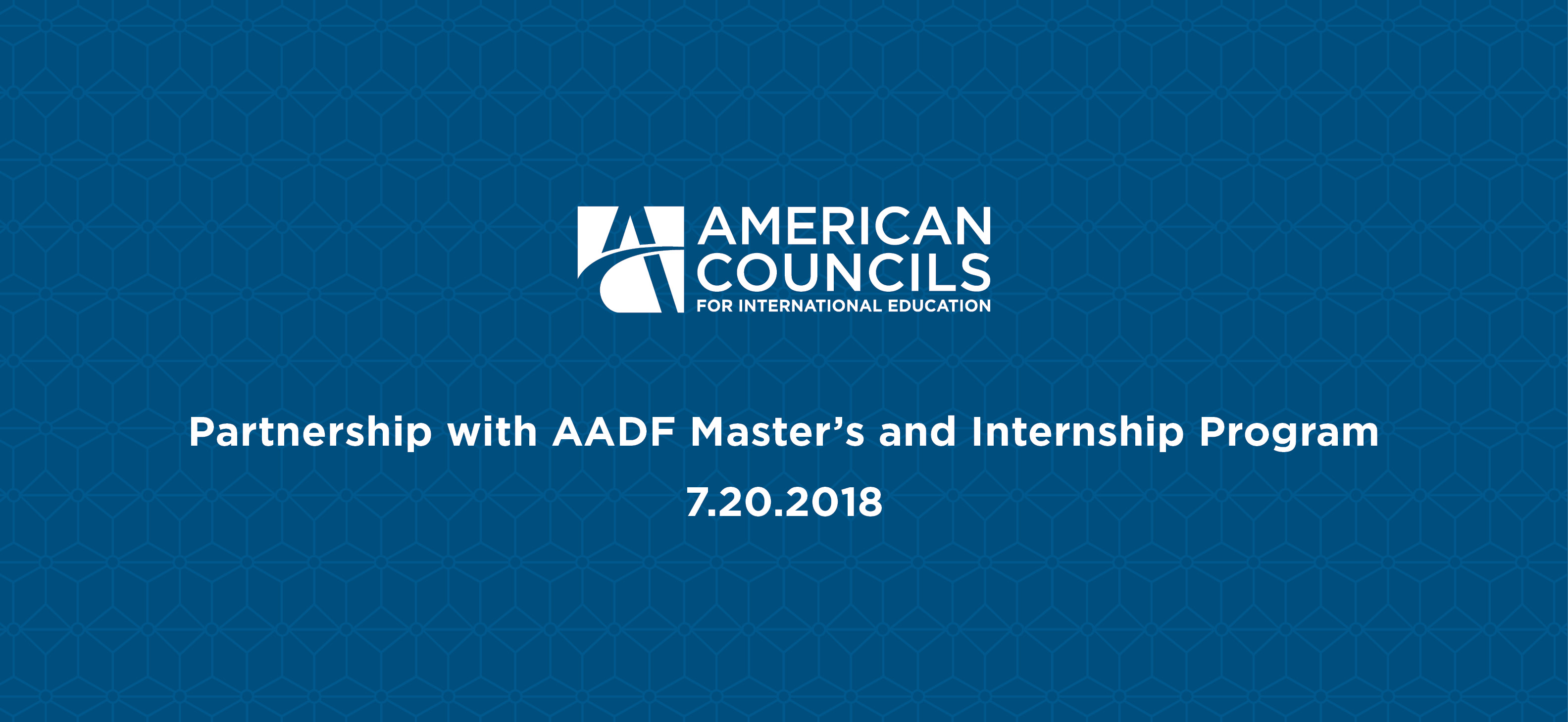 Partnership with AADF Master’s and Internship Program | American Councils
